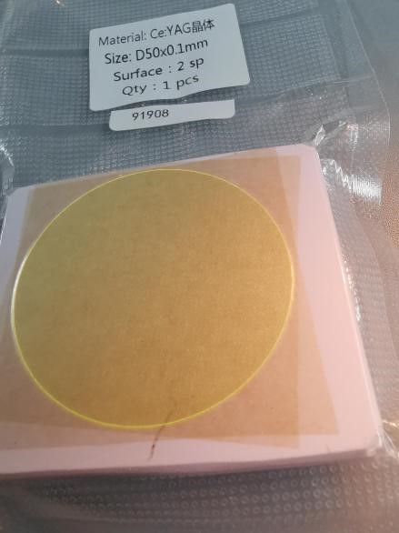Ce:YAG Scintillator Case (1) -- φ50*0.1mm/φ30*0.03mm _Manufacturers & Suppliers - Scintillator ...